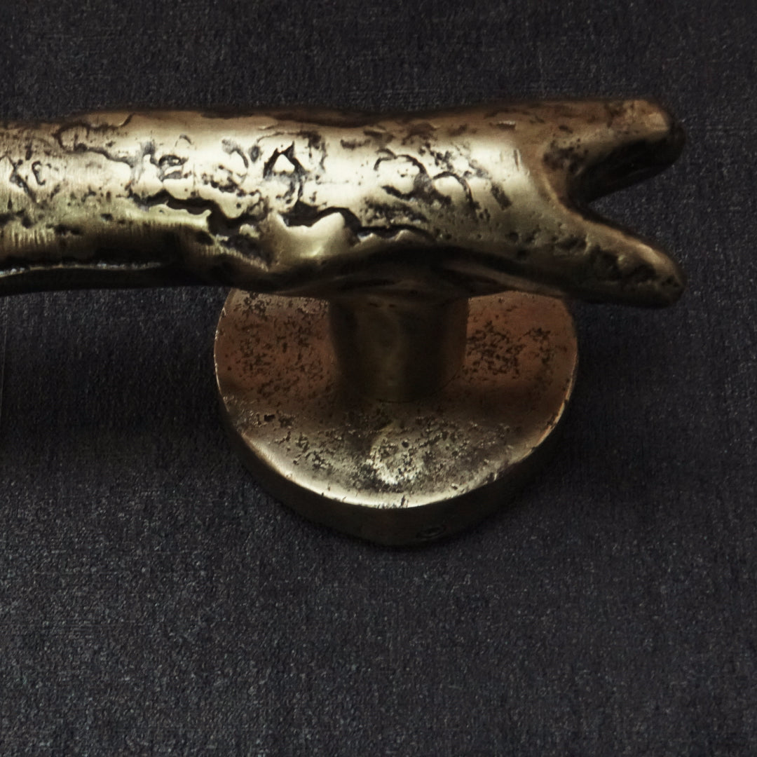 Vintage Brass Door Handle, Tree Branch Design – NORD BRASS